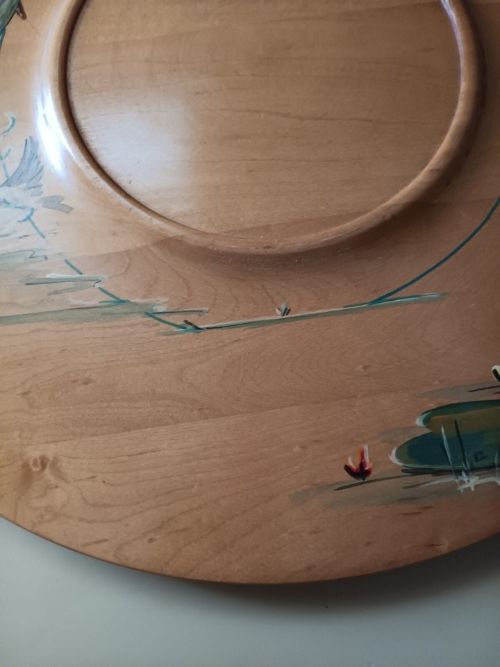 G.H.SPECIALTY CO HAND PAINTED MILWAUKEE WIS. LAZY SUSAN OR WALL HANGER ...