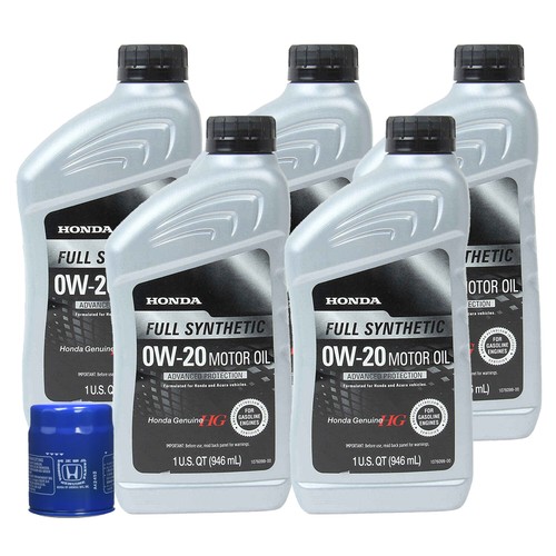 5 Quarts Genuine OEM Full Synthetic 0W-20 Engine Oil Change Kit For ...