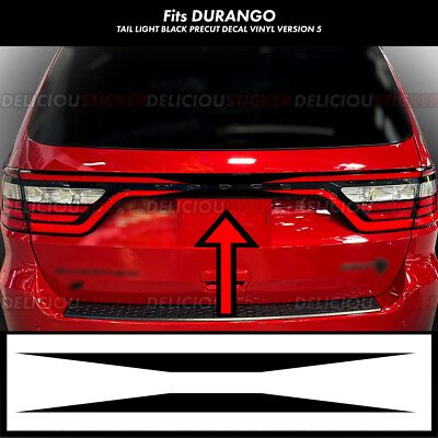 For Durango 2014-2026 Tail Light Race Track Overlay Rear Black Decal ...