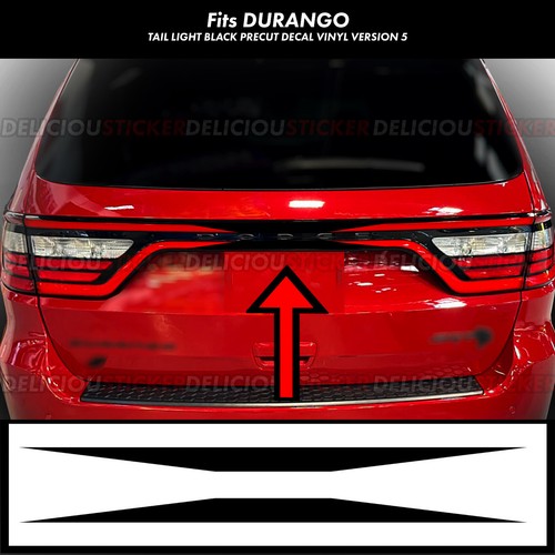 For Durango 2014-2025 Tail Light Race Track Overlay Rear Black Decal ...