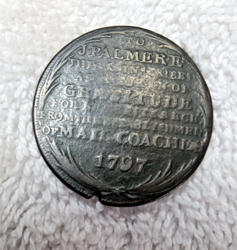 1797 Half penny Great Britain Mail coach token | eBay