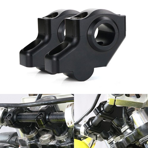 1 Pair Offset Handlebar Risers Clamp Fit For Yamaha VMX 12 Vmax/YS 125 ...
