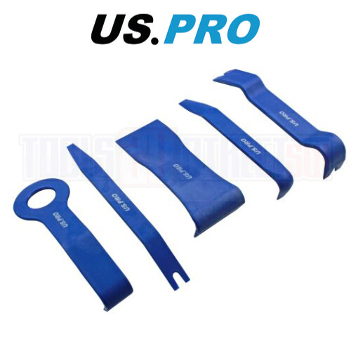 US PRO Tools Auto Trim & Moulding Removal Set Non Marking Panel Popper ...