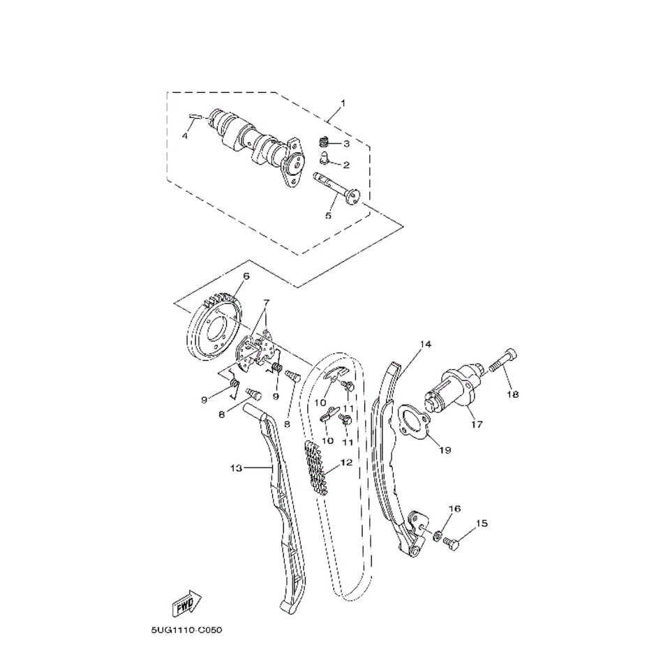 Timing Chain Tensioner Gasket for YAMAHA ATV GRIZZLY RAPTOR 500 550 660 ...