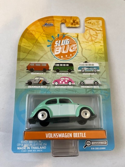 Jada Punch Buggy VW Beetle Lime/White 1/64 Diecast VOLKSWAGEN Slug Bug ...