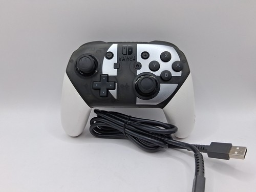 Nintendo Switch Pro Contoller - White W/ USB Tested See Description | eBay