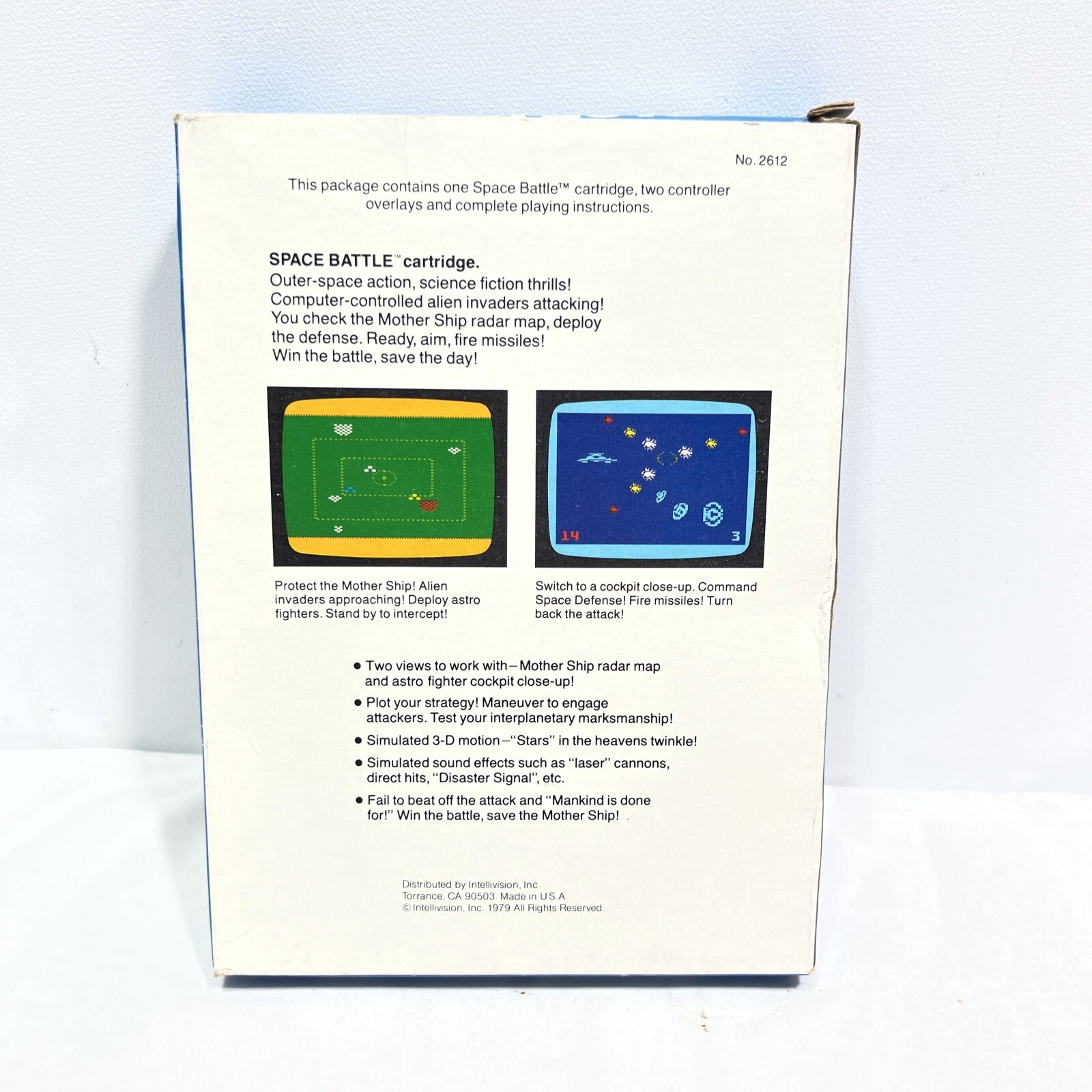 Intellivision: Space Battle #2612 (Intellivision, 1979) COMPLETE IN BOX ...
