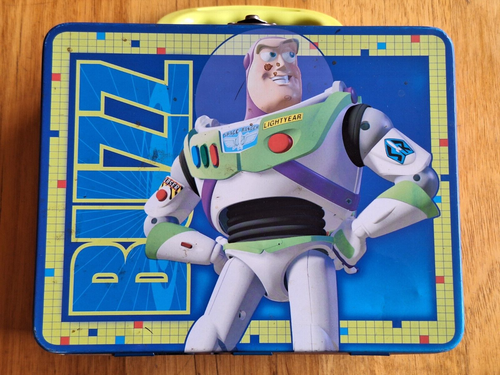 Toy Story Tin Lunch Box Hasbro Playworks Buzz Lightyear Slinky Woody Rex Hamm | eBay