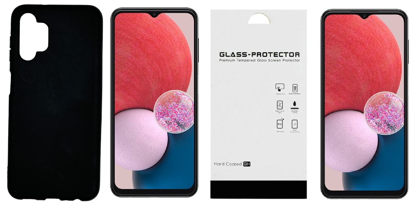 For Gabb Phone 3 Pro TPU Flexible Skin Case Cell Phone Cover + Tempered ...