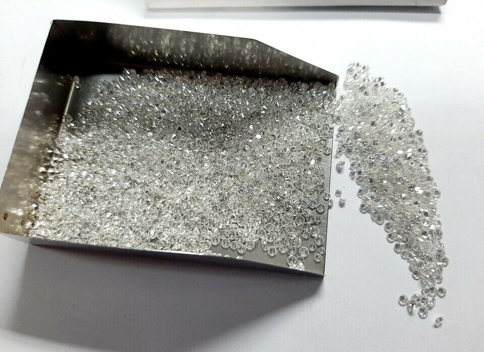 1 Carat Loose Lab Grown VVS Diamond 1.5 mm 70pcs Round CVD White ...