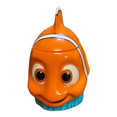 FINDING NEMO cup 3D plastic mug Flip Up Lid fish Drinks Snack Disney On ...