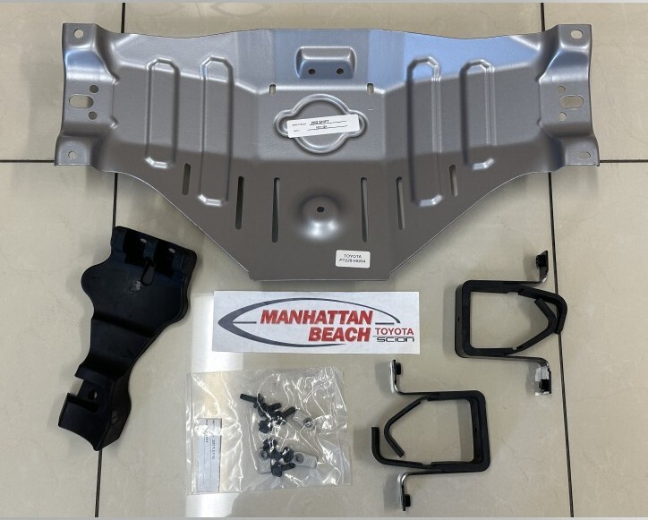 25 4RUNNER 24-25 LAND CRUISER REAR DIFF SKID PLATE GENUINE TOYOTA PT228 ...