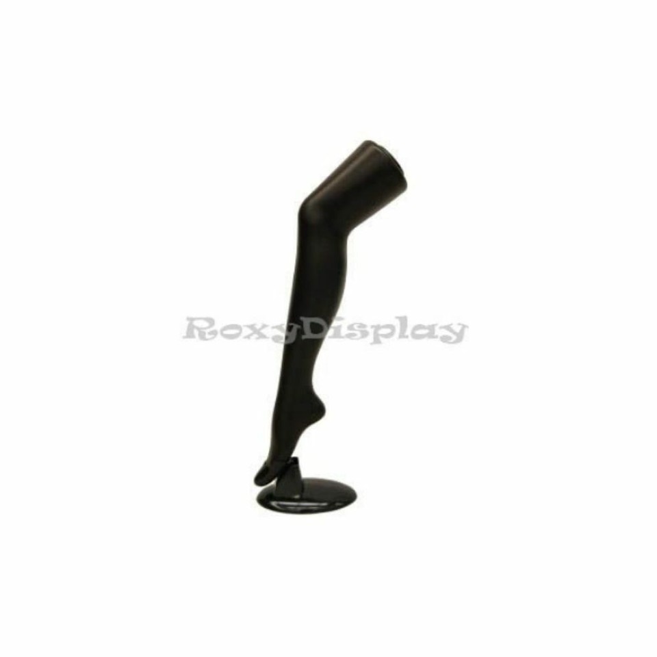 Women's Sock Display Form Foot - Black Plastic Foot Form With Stand (1 ...