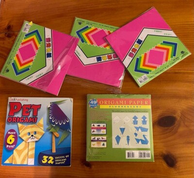 Pet Origami - Make 6 Designs- Plus extra origami paper. | eBay