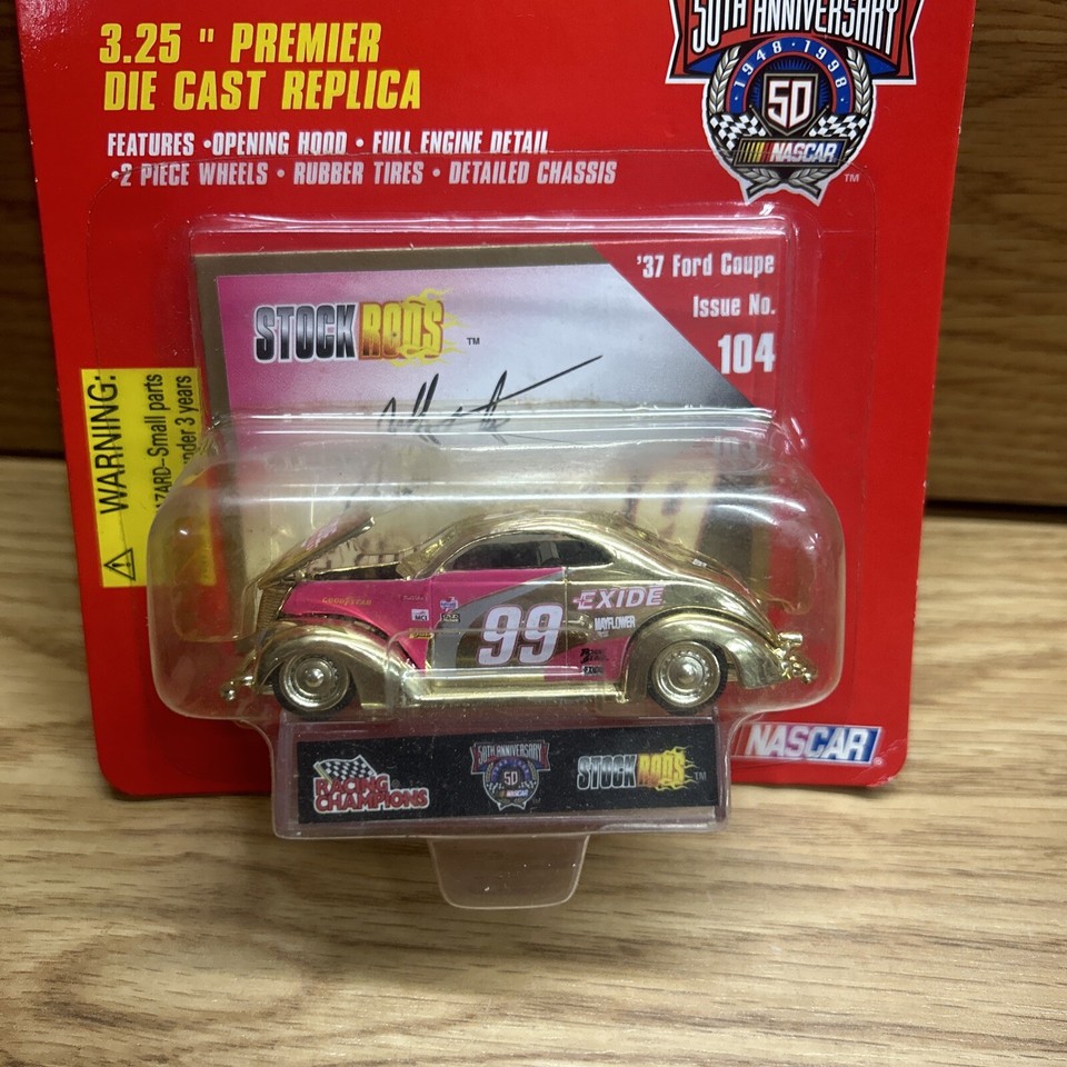 Racing Champions STOCK RODS #99 37 Ford Coupe Gold McDonald's 50th Anv ...