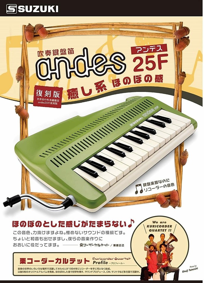 Suzuki Keyboard Recorder Andes andes 25F Keyboard Recorder Green | eBay