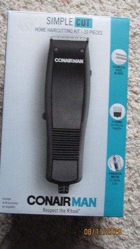 NEW! Conair Man Simple Cut 10 Piece Home Haircutting Clipper Kit | eBay