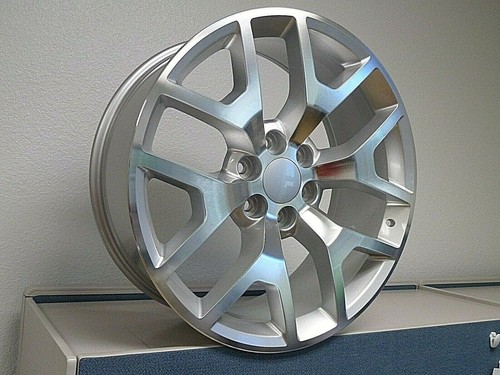 Fits 22" Honeycomb 5656 Silver Machine Wheels Rims For Chevy Suburban ...