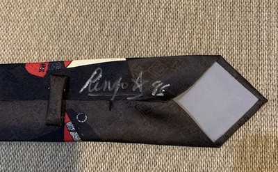 Ringo Starr Signed Autographed Necktie Sothebys COA Beatles FROM RINGO ...