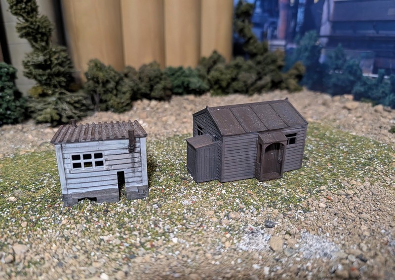 1:87 HO Scale Custom Built Set Of 2 Watchman's Shacks, 3D Printed Resin ...