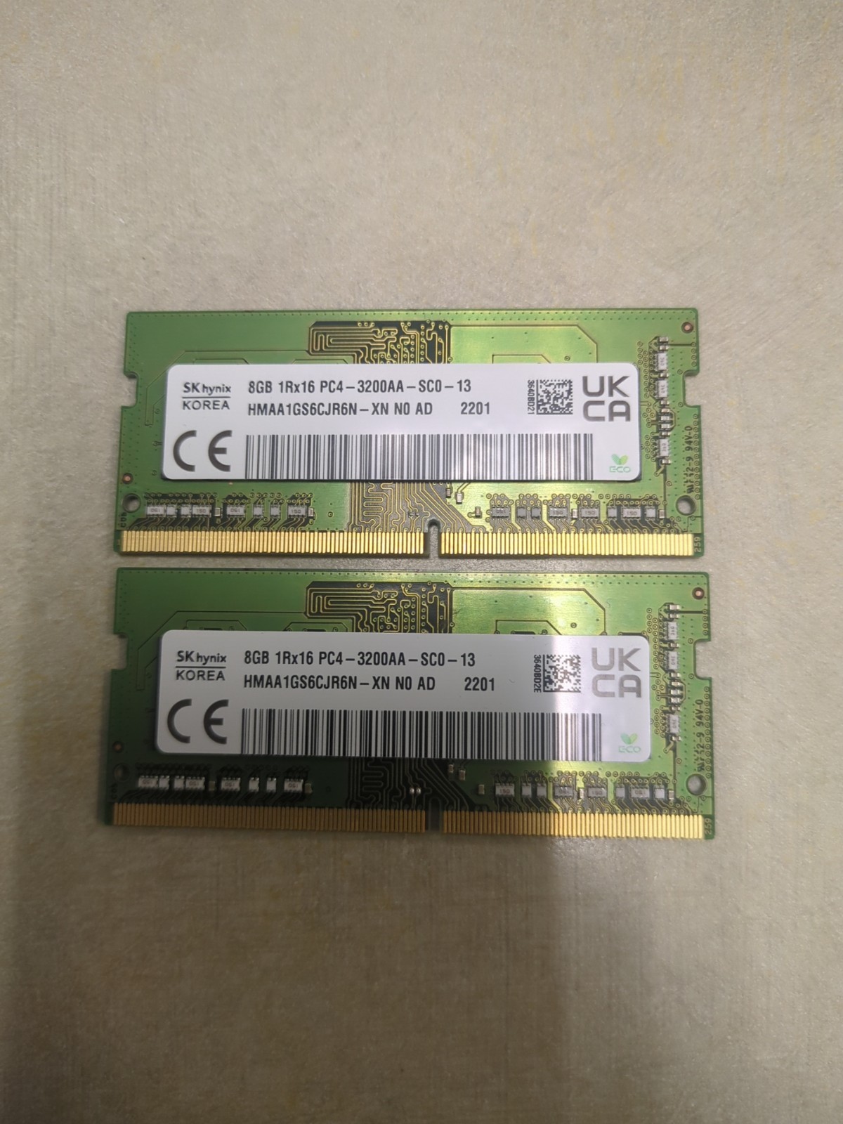 SK Hynix 16GB 2x 8GB Memory Modules DDR4 3200AA PC4 SO-DIMM | eBay