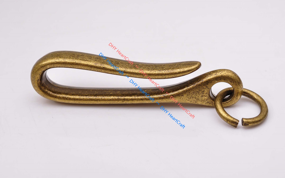 5pc Heavy Quality KeyChain Pocket Key Chain Clip Fish U Hook Antique ...