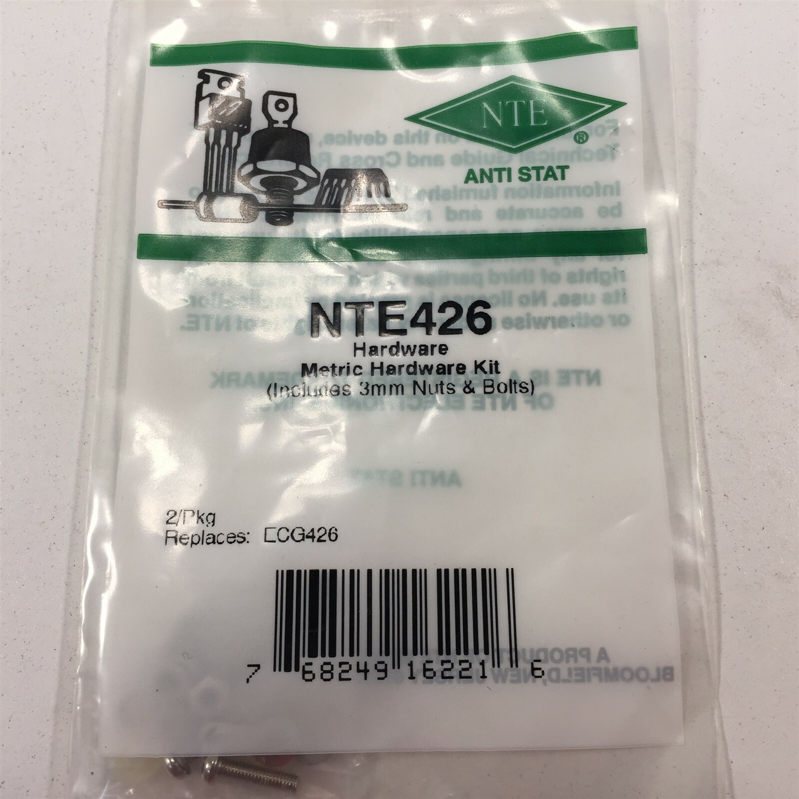 (18) NTE426 Metric Hardware Kit TO220 Type Package - Lot of 18 | eBay