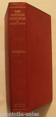 The Riverside Shakespeare by William Shakespeare ~Vol 5 - Tragedies ~ C ...