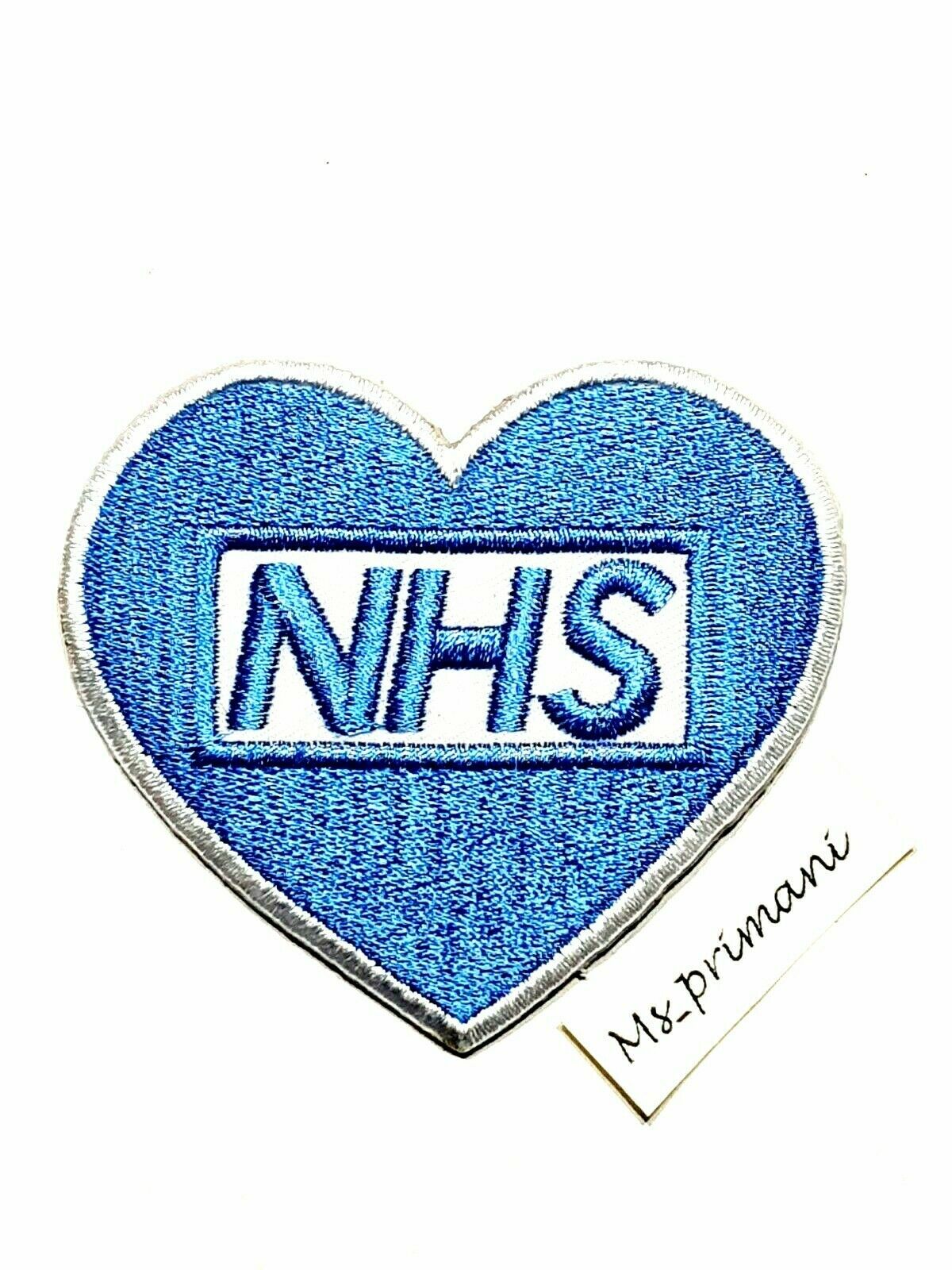 NHS HEART THANK YOU NHS PATCH EMBROIDERED IRON SEW ON CLOTHES BADGE ...
