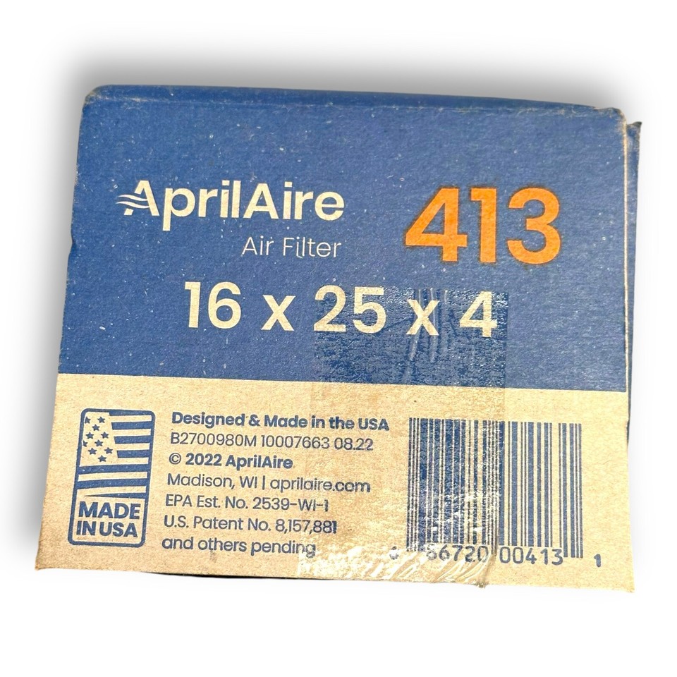 Aprilaire 413 Filter Replacement MERV 13 16x25x4 Air Filter OEM ...