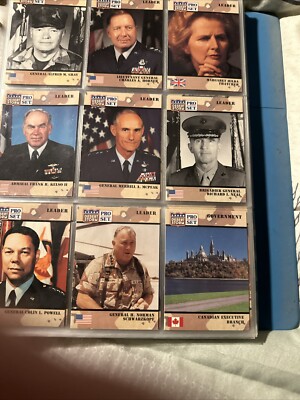 Pro Set 1991 Desert Storm 253 Military Trading Cards Complete Set ...