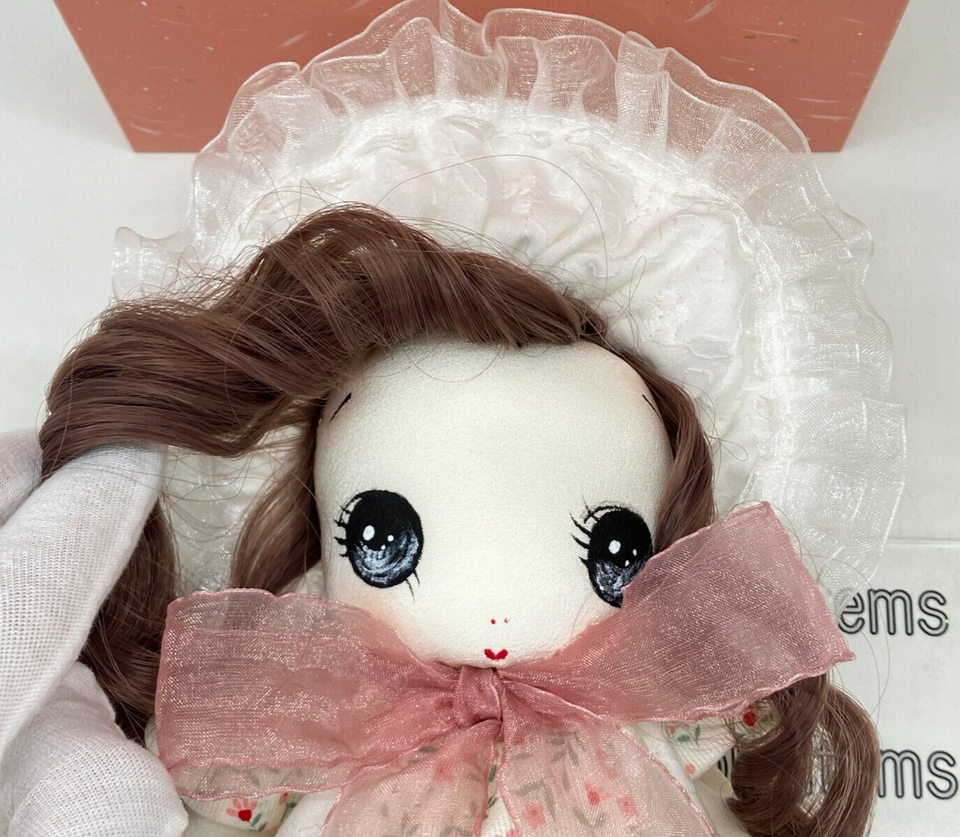 Handmade Japan Plush Cotton Bunka Doll Japanese Retro Style Black Eyes ...