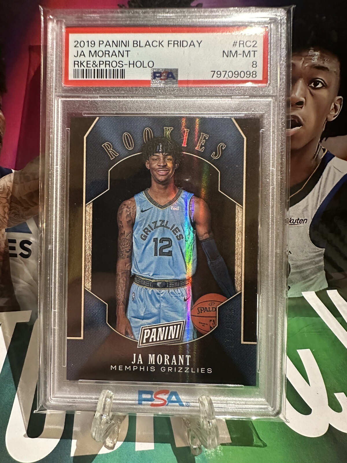 2019 Panini /199 Black Friday Ja Morant Rookies & Pros Holo PSA 8 | eBay
