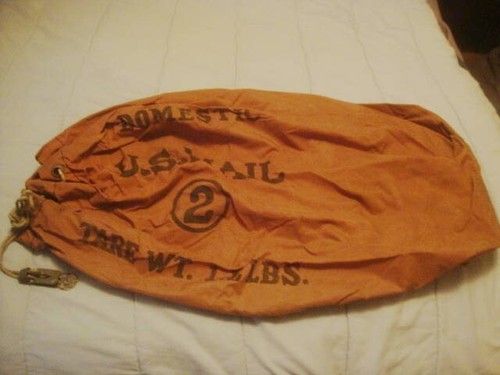 Vtg Retired U.S. MAIL Pouch/Bag Domestic Rope Closure w Lock Device ...