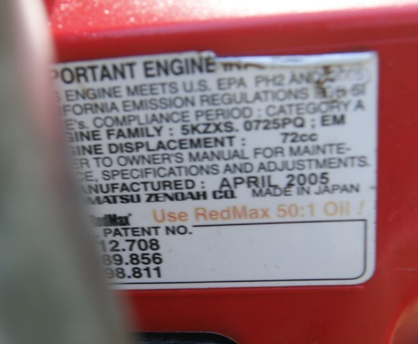 REDMAX EBZ8000 BACK PACK LEAF BLOWER 72CC ENGINE | eBay