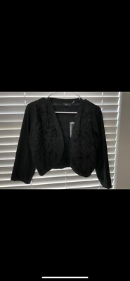 Brand New With Tags Cyrus Crop Open Front Appliqué Cardigan. GORGEOUS ...