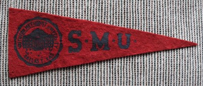 orig. 1950's SMU MUSTANGS Southern Methodist University *Mini-Pennant ...