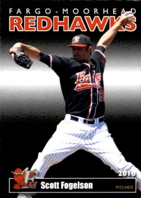2010 Fargo-Moorhead RedHawks Team Issue #7 Scott Fogelson Bemidji ...