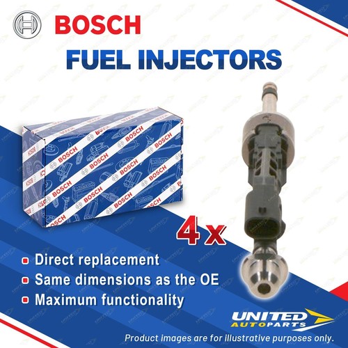 4 x Bosch Fuel Injectors for BMW 128ti 220i 330i 320i 420i 430i 520i X1 ...