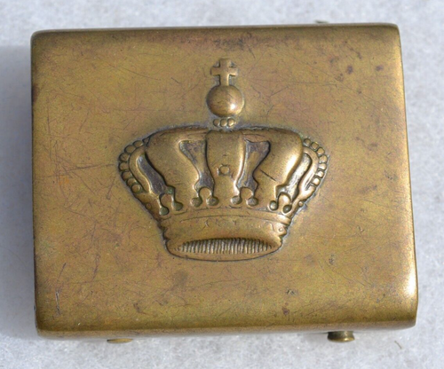 PRE WW2 ROMANIAN ARMY ENLISTED BELT BUCKLE ROYAL GARD & MOUNTAIN TROOPS ...