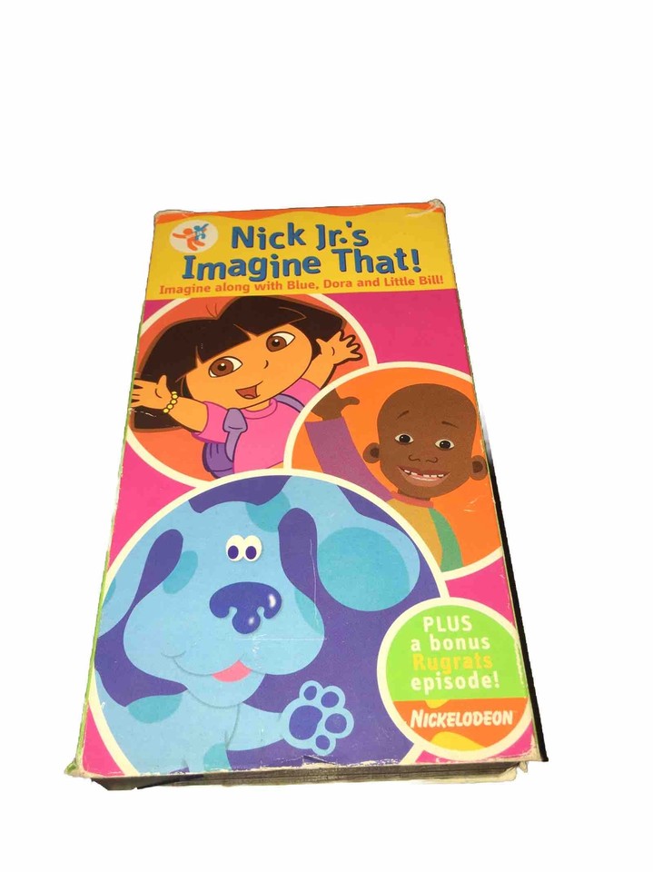 Nick Jr.'s Imagine That 2001 Dora Blues Clues Rare Rugrats Episode VHS ...