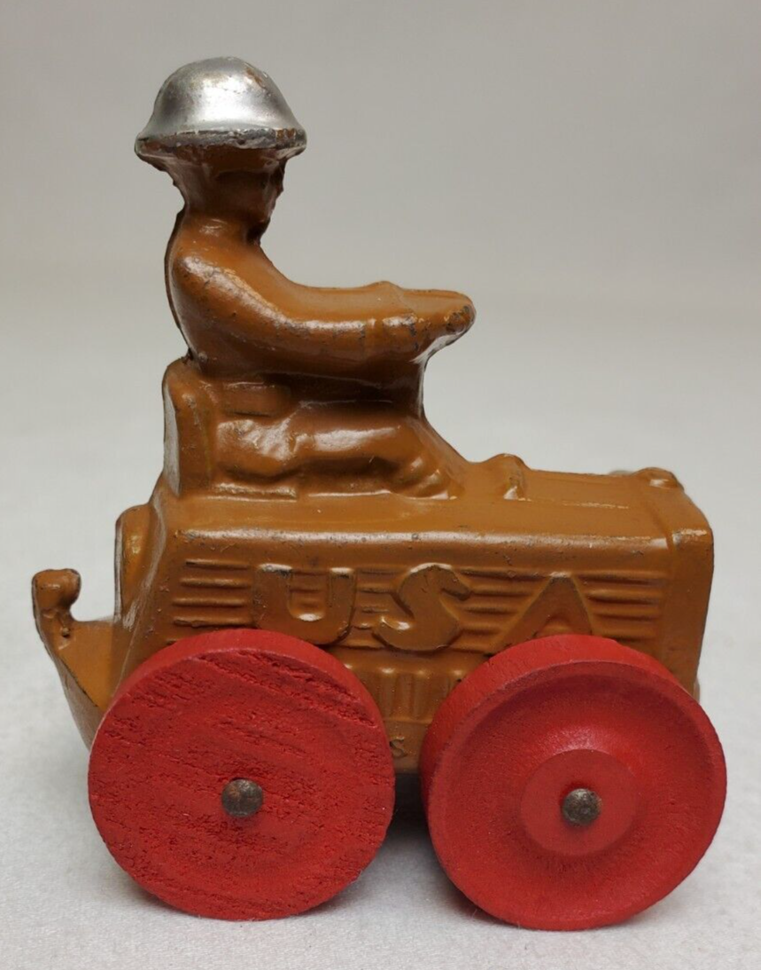 Manoil #73A "USA" Army Tractor Slush Mold 2 1/4" Long Near Mint ...