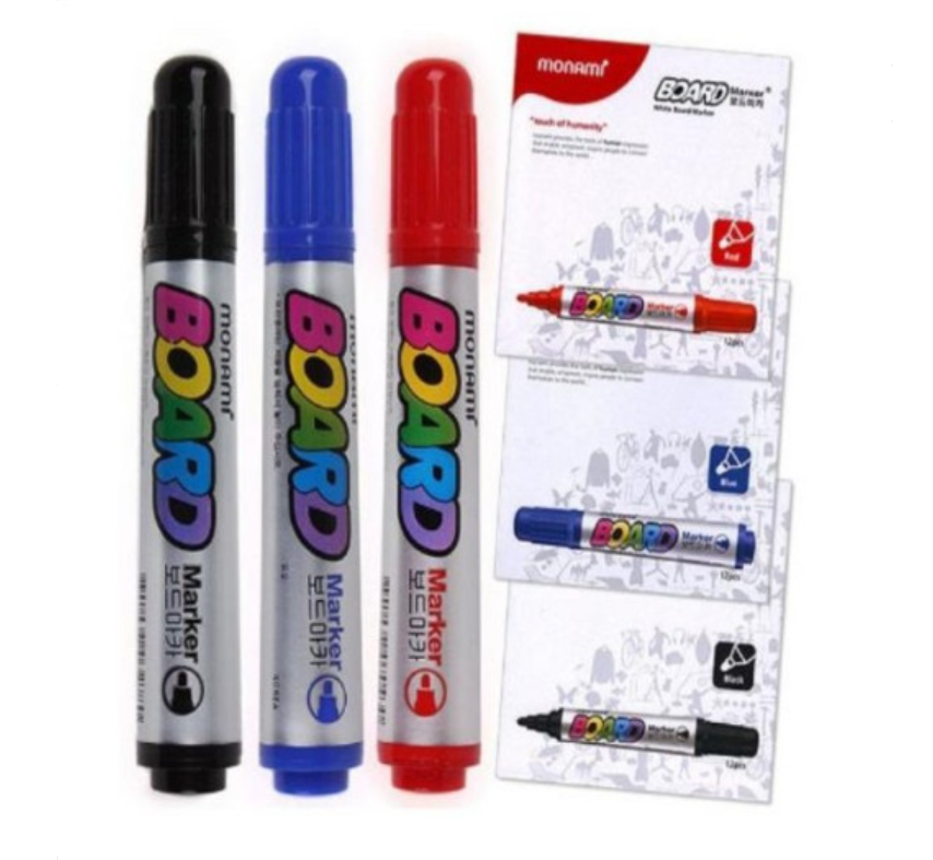 Monami Board Marker 12 Pcs(1 Dozen) Black / Blue / Red / Green | eBay