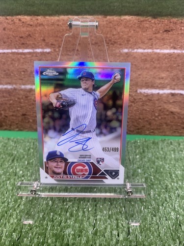 2023 Topps Chrome Justin Steele Rookie Autograph Refractor /499 JA-JST ...