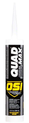 OSI QUAD Max Window Door and Siding Sealant, Stretches 5X, White - 9.5 ...