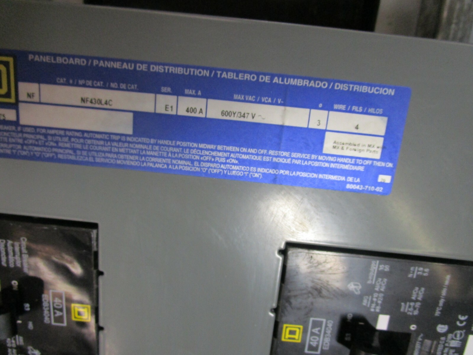 480 or 600V rated panels on 240V | Electrician Talk