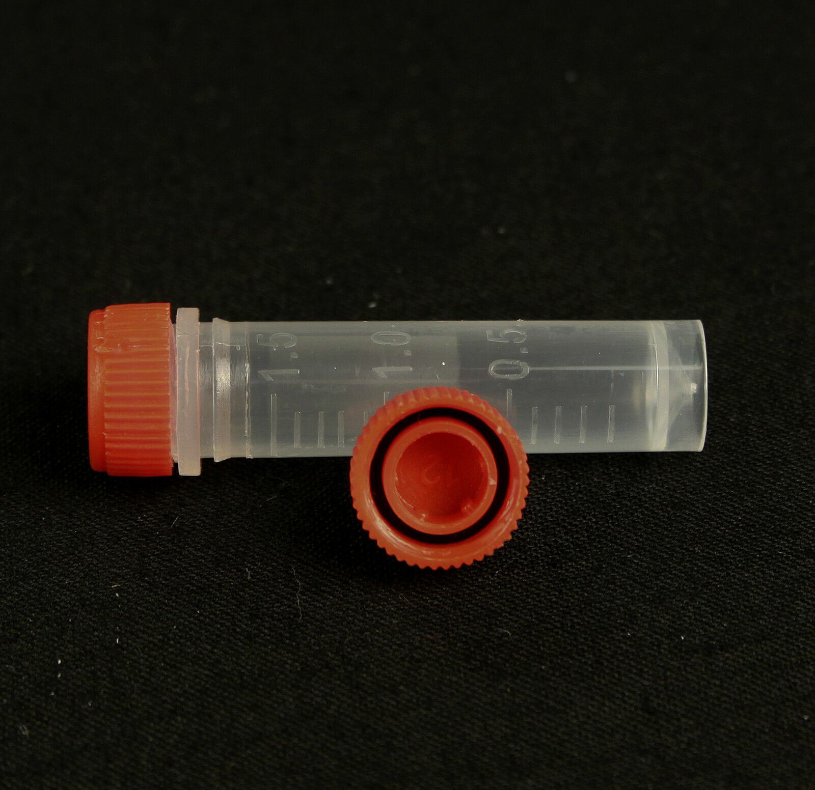 2ml Plastic Test Tubes Vial Container Screw on Cap With O Ring seal ...