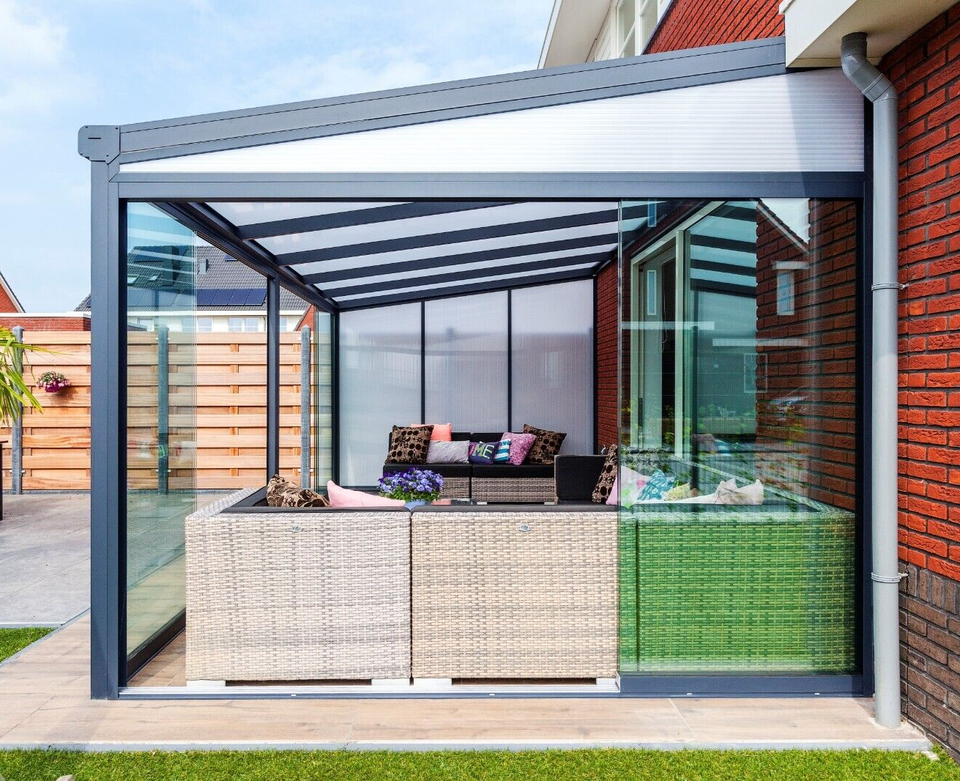 Grey Veranda - brand new - direct from the manufacturer - aluminium - 2 ...