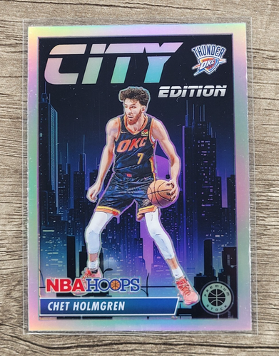 Chet Holmgren - 2023-24 NBA Hoops Premium City Edition Holo - OKC ...
