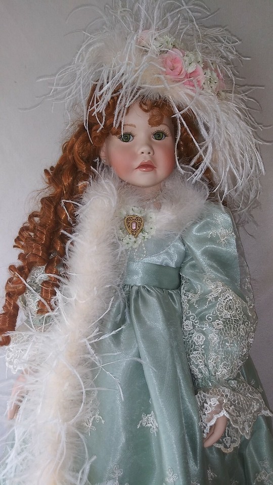RARE & LTD "LULU" by Thelma Resch & Linda Rick. 30" Porcelain Doll. NIB ...